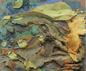 Zhu Jinshi 朱金石, Thick Strokes No. 3 厚笔触之三 2006, Oil on board 板面油画, 100x ...