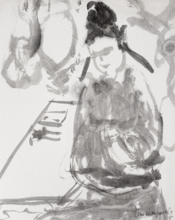 QIU ZHENZHONG 邱振中 Illustration from Romance of the West Chamber Zhang ...