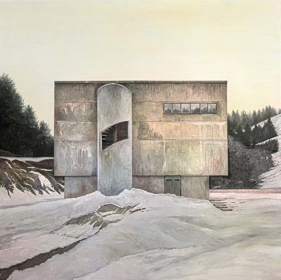 1.Andy Dewantoro, b.1973, Stiff #4, oil on canvas, 150 x 150 cm | Pearl Lam Galleries