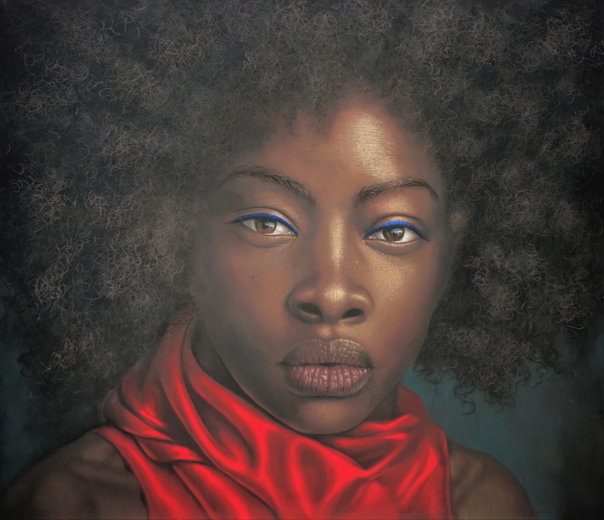 BABAJIDE OLATUNJI巴巴吉德·奧拉通吉b. 1989 Tribal Marks series III #66部落标志系列III ...