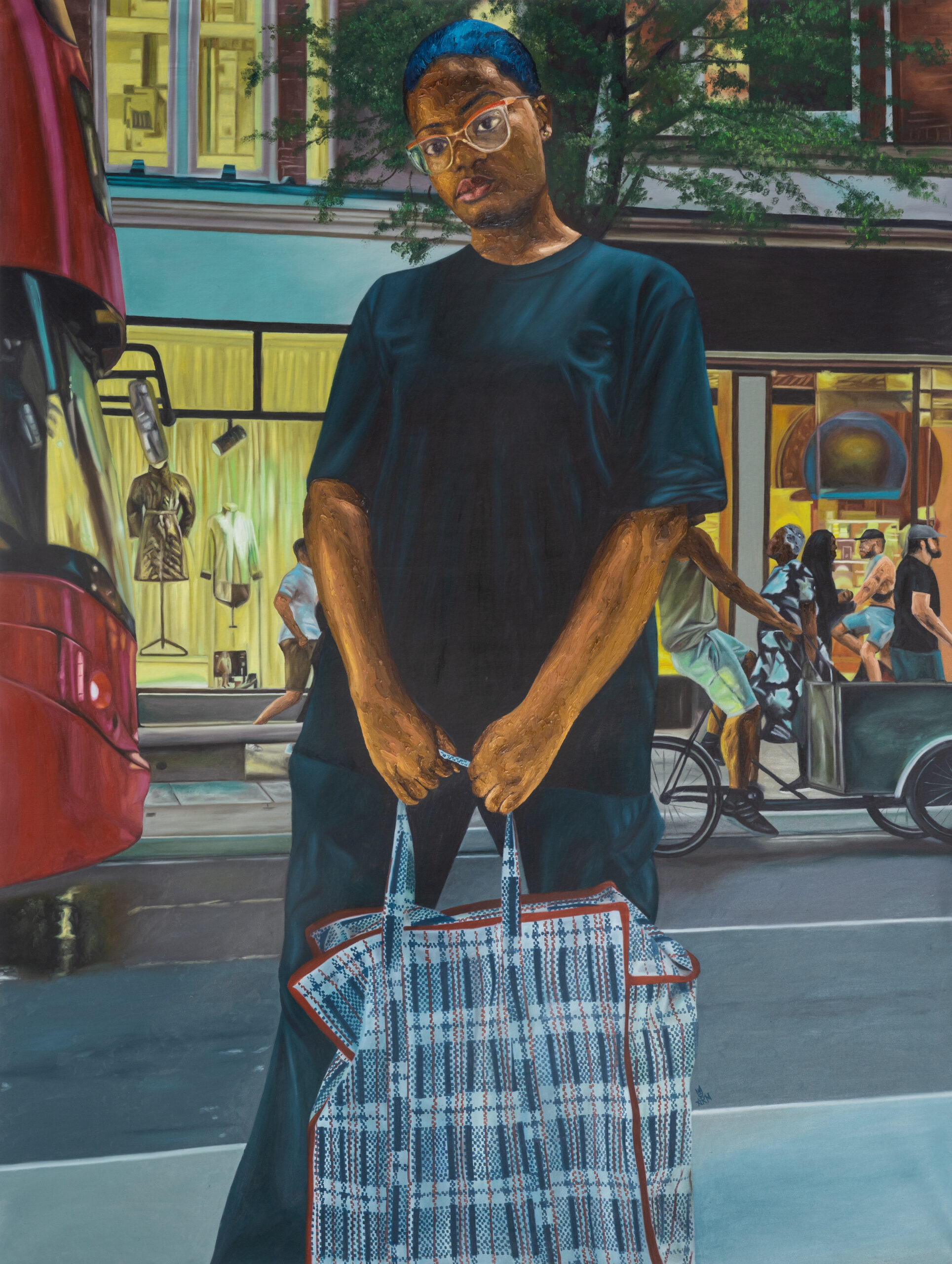 ABDUR RAHMAN MUHAMMAD 阿卜杜·勒拉赫曼·穆罕默德 b. 1992, 加纳, 随意脱口而出, 2023, 布面油画 ...